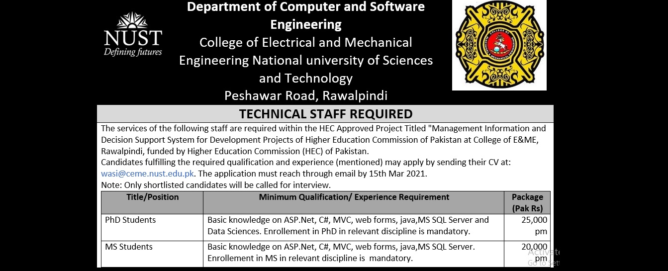 Home Page - National University of Sciences and Technology (NUST)